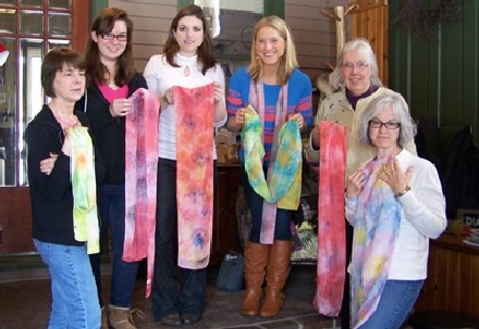 Silk Scarf Dyeing Classes | February 11, 2014